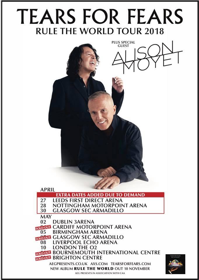 Tears for Fears Tour 2018 – Tears for Fears Travel Fans